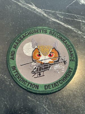 Massachusetts MA Reconnaissance Interdiction Patch Sew On 4” Rare Vtg ...