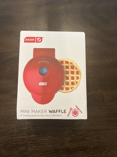 Dash Mini Griddle And Mini Waffle Maker , 4” , Non Stick, 350 Watts Red ...