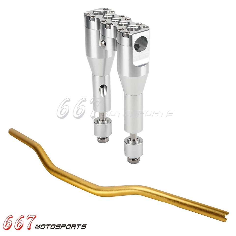 1-1/8" Handlebar & 6" Riser Kit For Harley Dyna Softail Sportster Iron ...