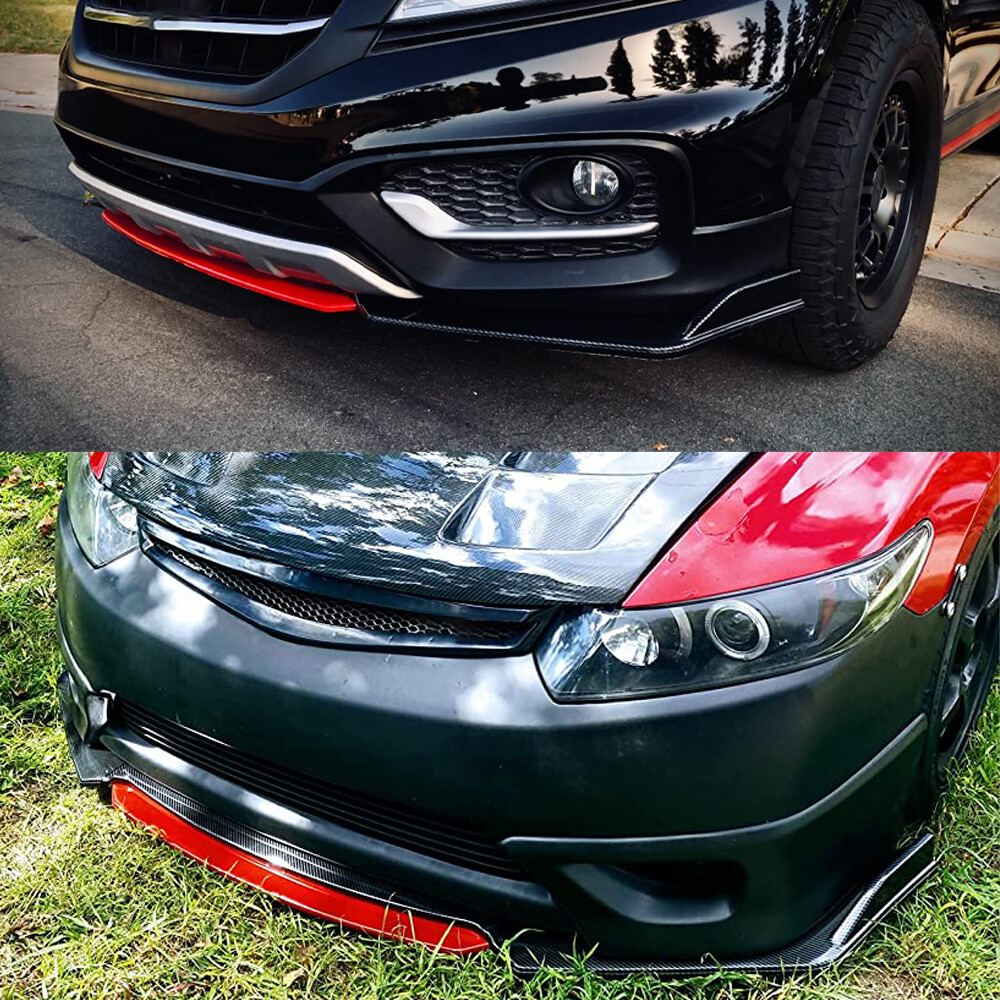 Front Bumper Lip Spoiler Splitter Carbon Fiber Body Kits For Cadillac ...