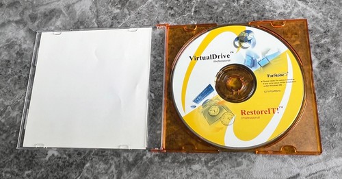 FarStone RestoreIT for Windows VIRTUALDRIVE PROFESSIONAL SOFTWARE CD ...