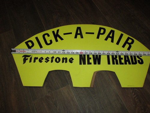 VINTAGE FIRESTONE DEALER AD 1959 TIRE INSERT "PICK A PAIR", FOLDING ...