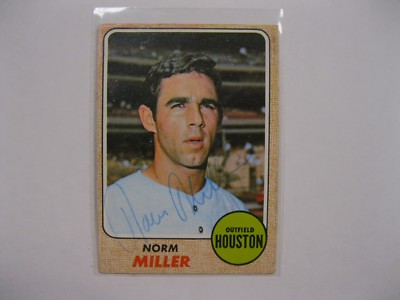 Norm Miller Autographed Signed Baseball Card | eBay