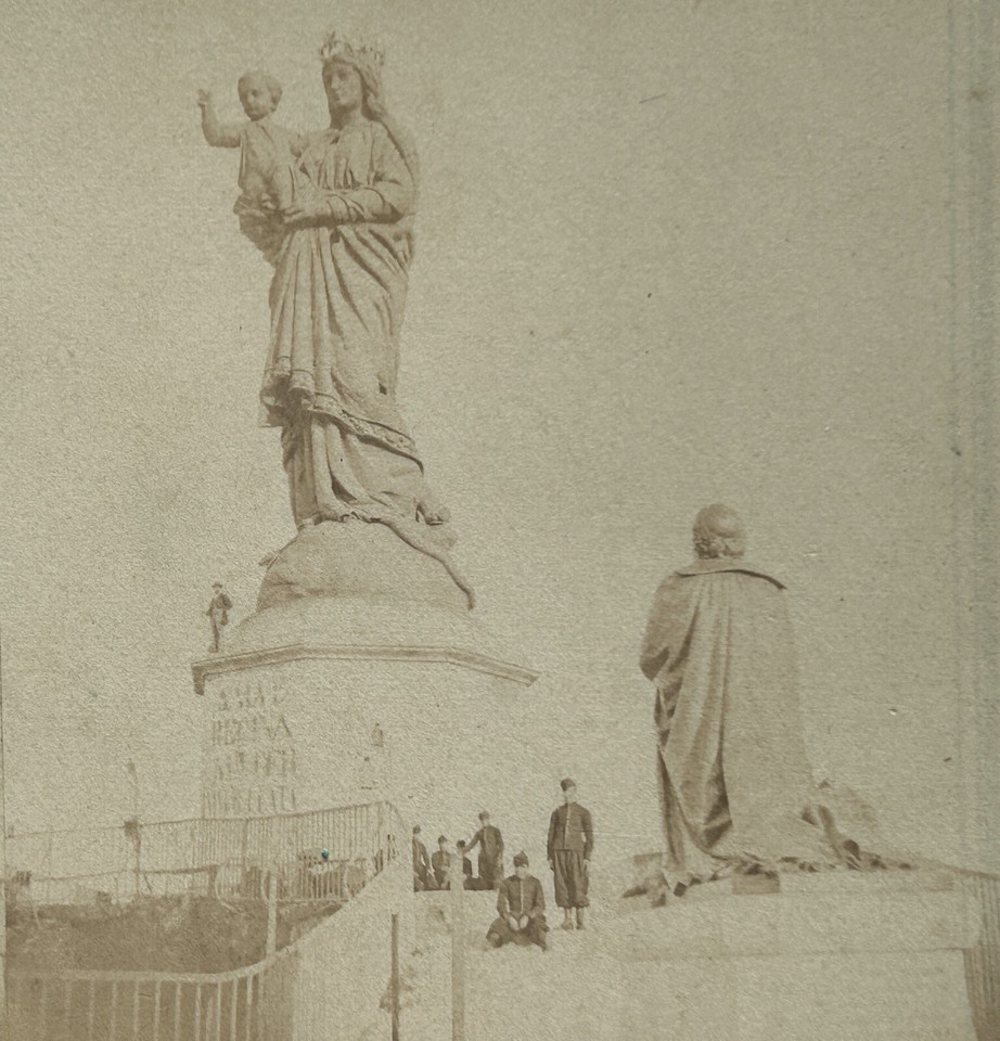 The Puy Statue Of Notre-Dame France Photo Claudius Couton c1870 Stereo ...