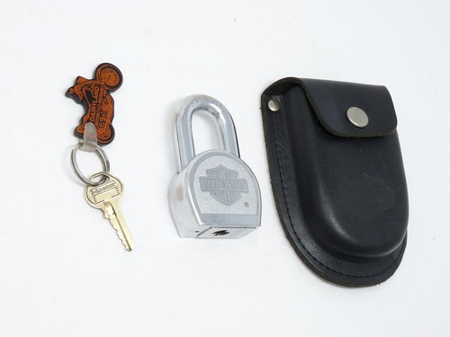VINTAGE GENUINE HARLEY DAVIDSON MASTER #220 PADLOCK + BAR & SHIELD ...