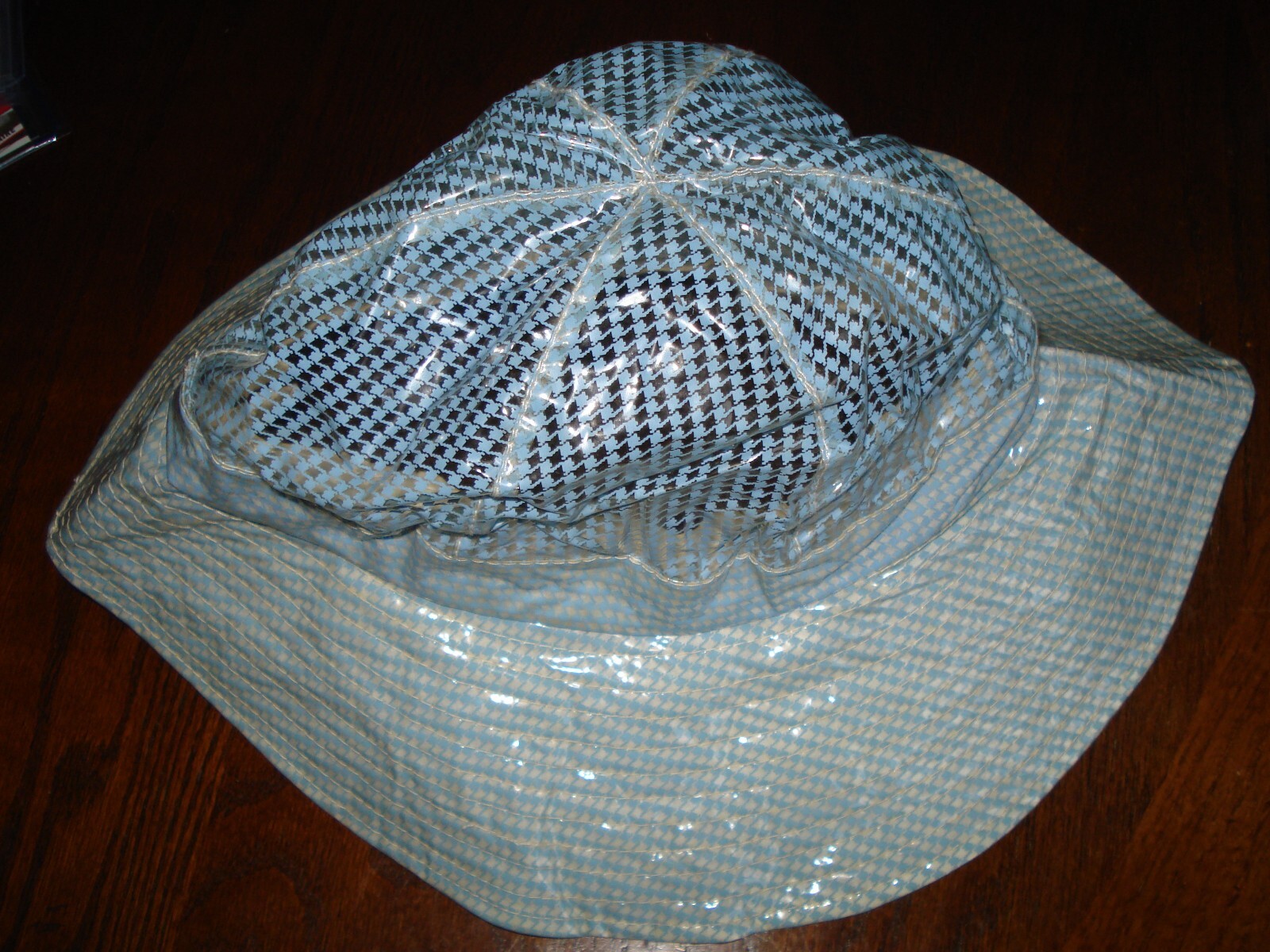 Vintage PVC Rain Bonnet/Hat - Gem