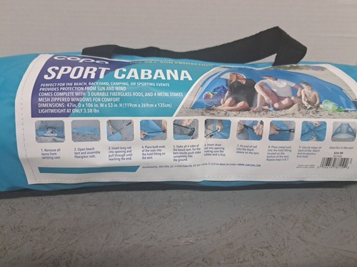 Copa Sport Cabana – Lightweight Sun Shade with UPF 50+ Protection ...
