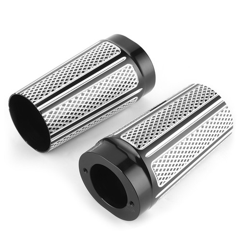 ・Pair Left+Right Mesh Style Front Fork Boot Slider Covers Motorcycle ...