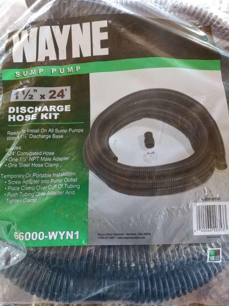 Install A Sump Pump Discharge Hose 1 1/4 In. X 24 Ft. Sump Pump