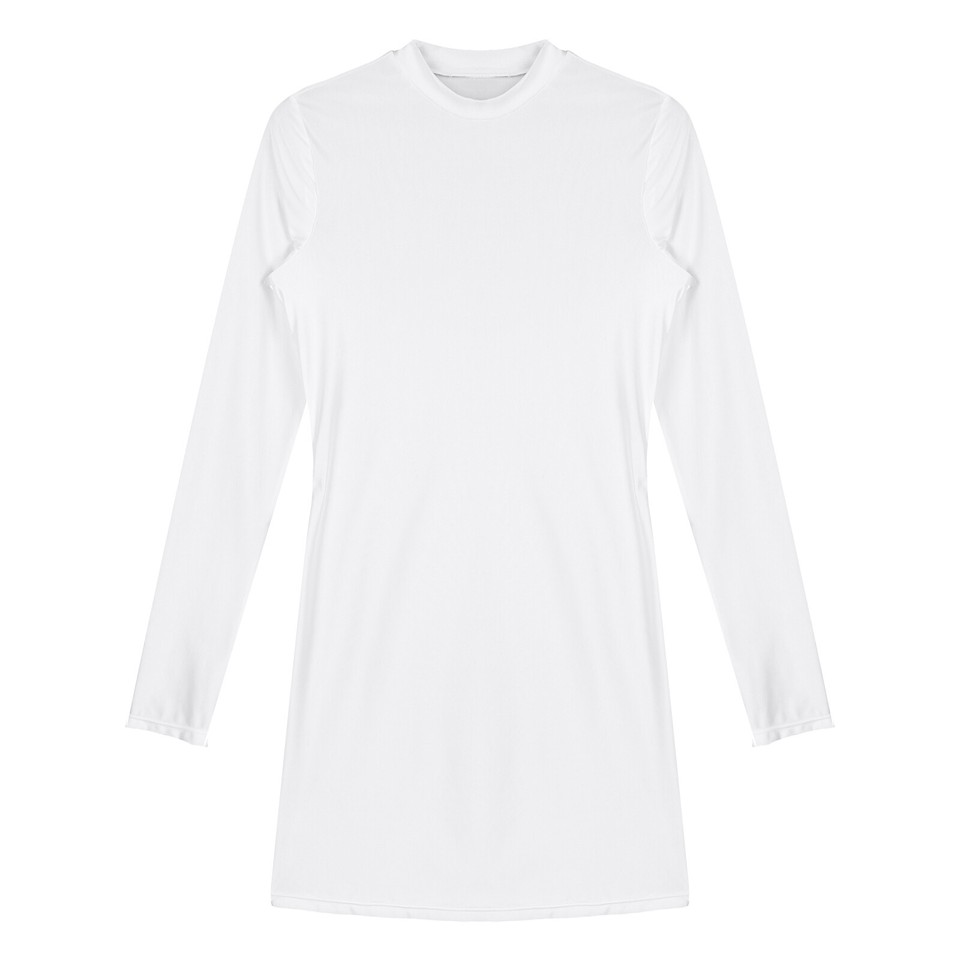 AU Women Glossy Shiny Bodycon Mini Dress Tight Pencil Short Dress ...