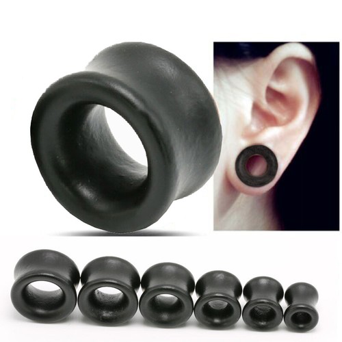 Wooden Ear Plug Flexible Flesh Tunnel Soft Very Thin Ear Stretcher ...