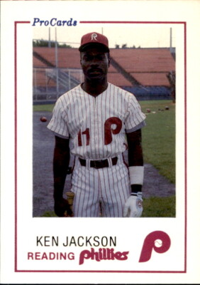 1985 Reading Phillies ProCards #12 Ken Jackson Waskom Texas TX Baseball ...