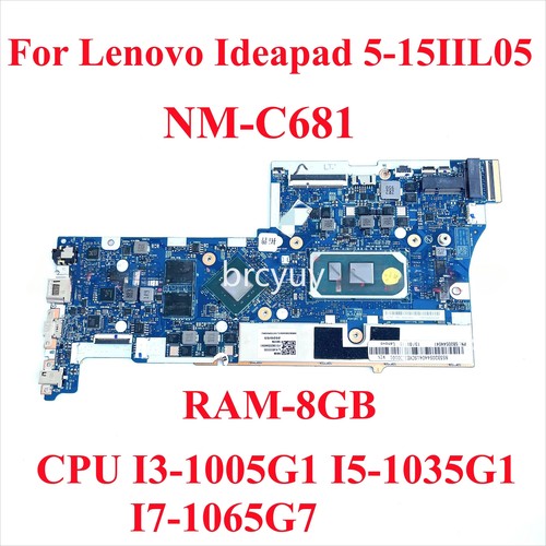 NM-C681 For Lenovo Ideapad 5-15IIL05 motherboard w/ CPU I3 I5-10TH GPU ...