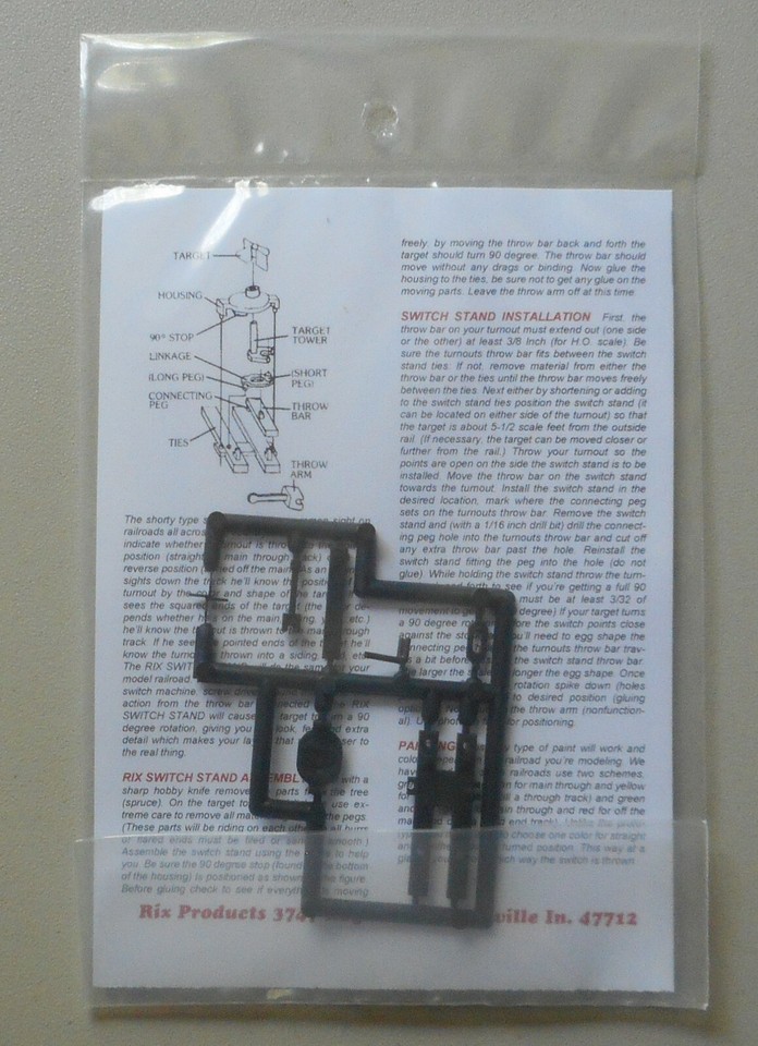 SWITCH STAND HO 1:87 SCALE For RAILROADS TRAIN TRACKS LAYOUT RIX 13 | eBay