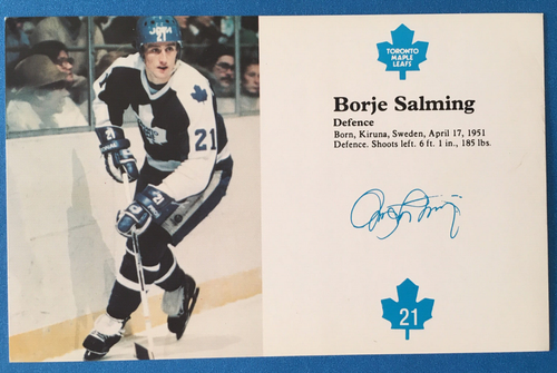 1970s BORJE SALMING #21 - Toronto Maple Leafs - Postcard | eBay