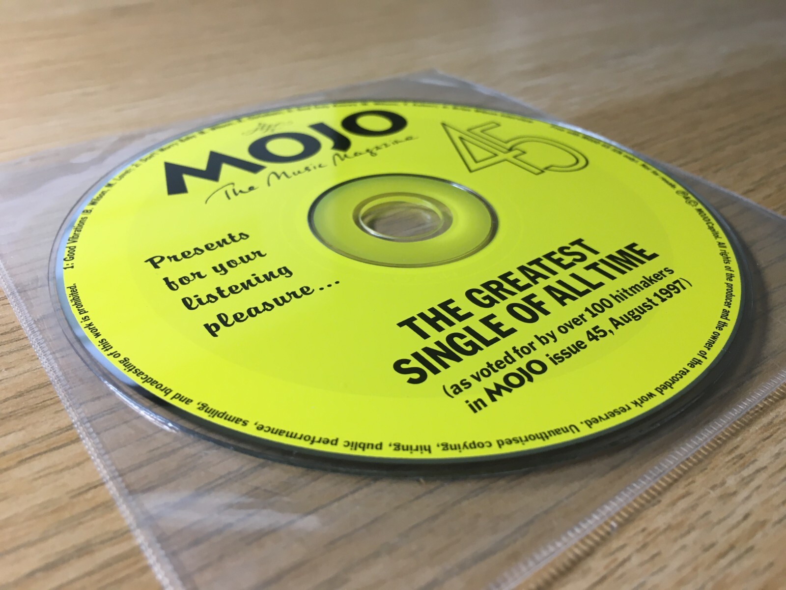 MOJO 1997 4-TRACK CD SINGLE: THE BEACH BOYS GOOD VIBRATIONS *NEAR MINT ...