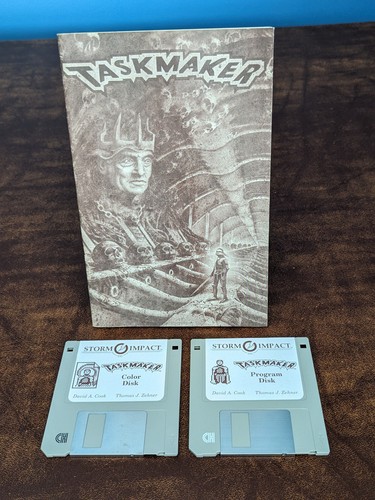 TaskMaker Macintosh Game Floppy Disks and Book by Storm Impact | eBay