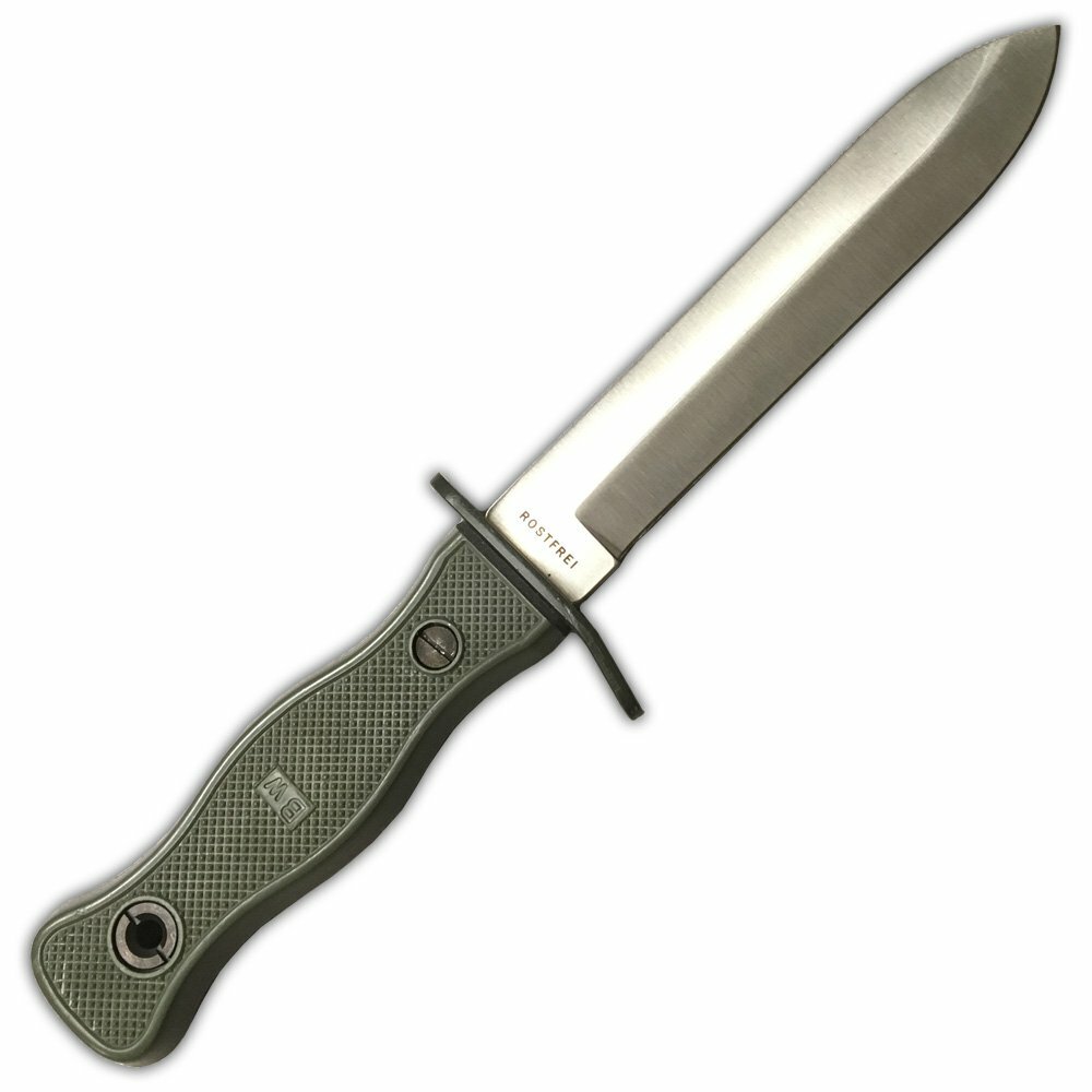 German army combat fixed blade knife with metal sheath BW bundeswehr ...