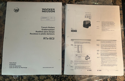 WACKER NEUSON OEM RT 56 SC-2 & 82 SC-2 RTX REPAIR MANUAL & RTx-SC2 PARTS BOOK | eBay