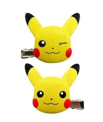 Pokemon Pikachu Hair Clip Japan- Anime style clothing - Set of 2 Clips ...