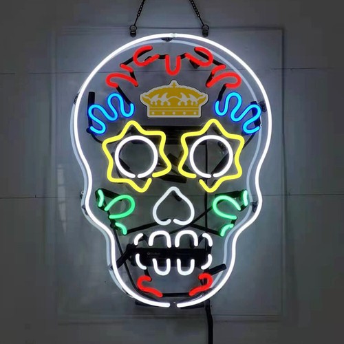 Corona Extra Skull Neon Sign 19"x15"Lamp Bar Pub Wall Deocr Artwork ...