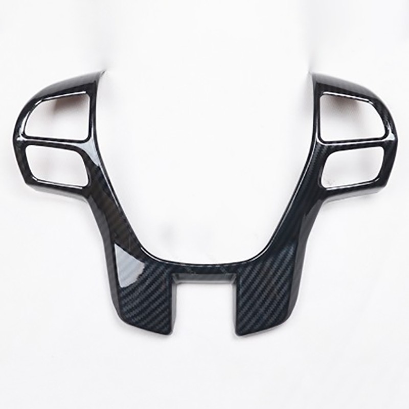 2X(Carbon Fiber Steering Wheel Cover Trim Frame Decorator Sticker ...