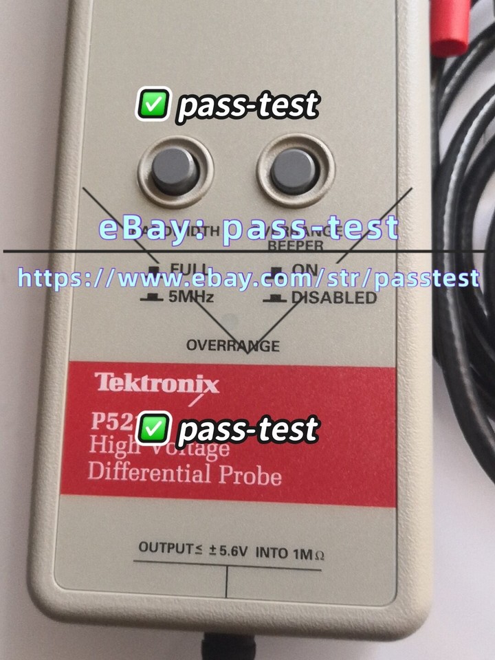 TEKTRONIX P5210 HIGH VOLTAGE DIFFERENTIAL PROBE | eBay