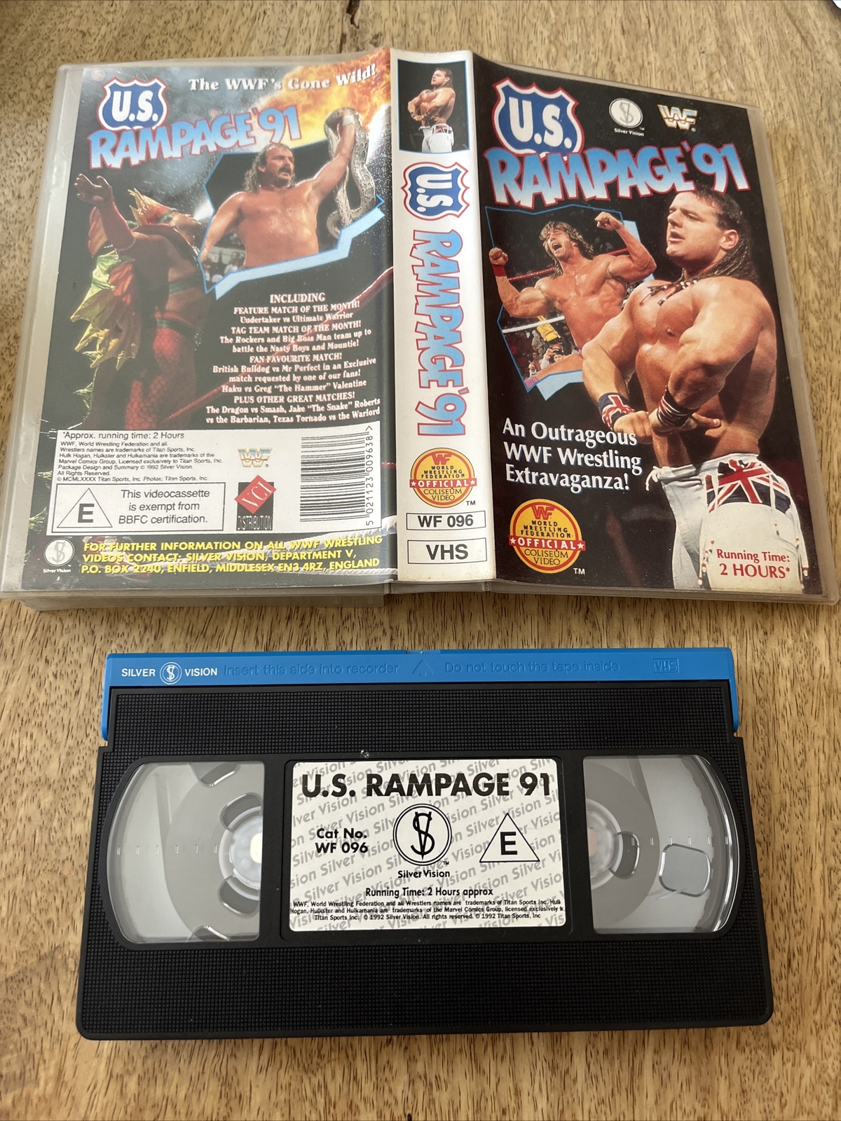 WWF - US Rampage 1991 (VHS, 1992) for sale online | eBay