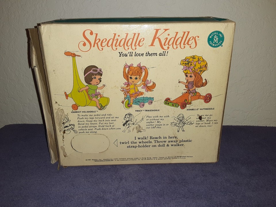 Liddle Kiddles 1967 #3768 Harriet Helididdle Skediddle with Box | eBay