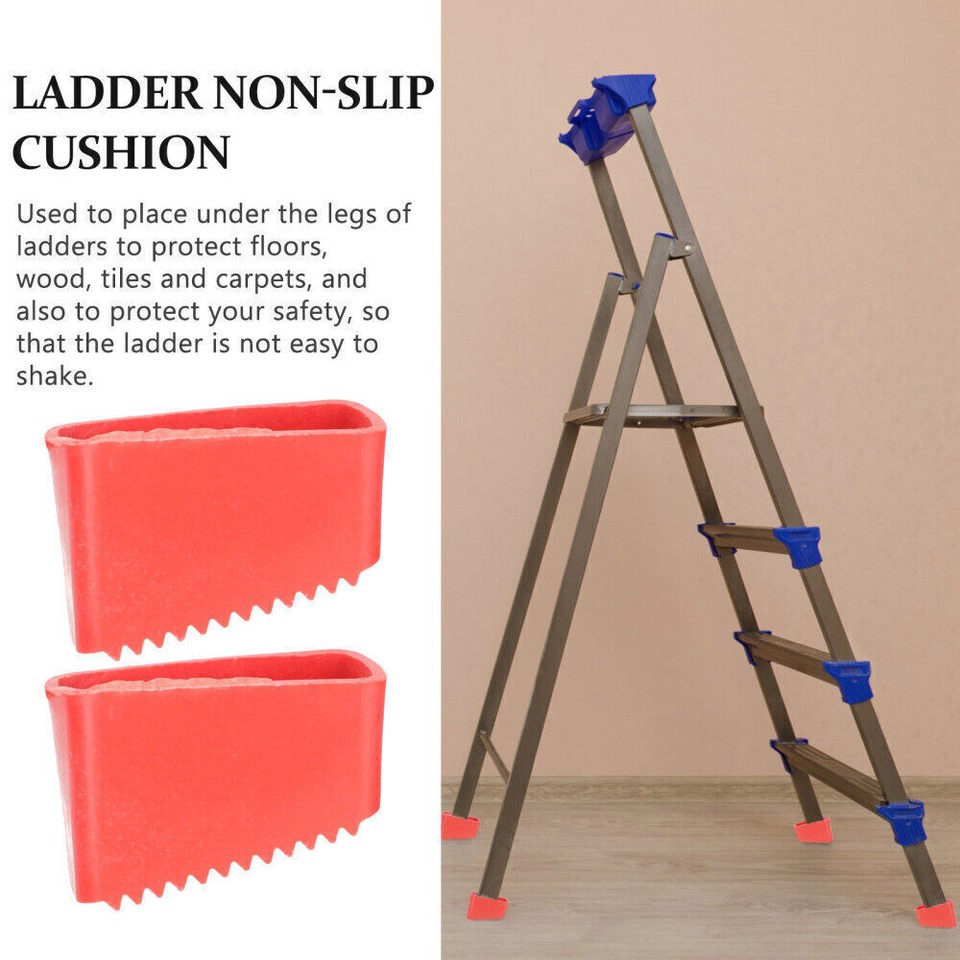 4pcs Non-slip Ladder Pads loft ladder ladder feet rubber pad ladder ...