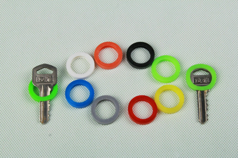 8 Pcs Hollow Silicone Key Cap Covers Topper Keyring Key Case With Bly ...