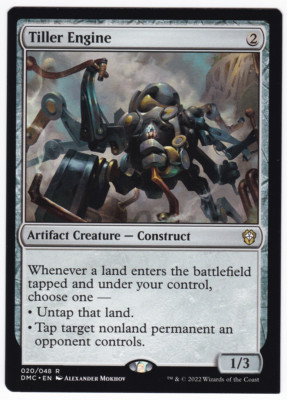 MTG Errors - Miscut - Commander Dominaria United R Tiller Engine #020 ...