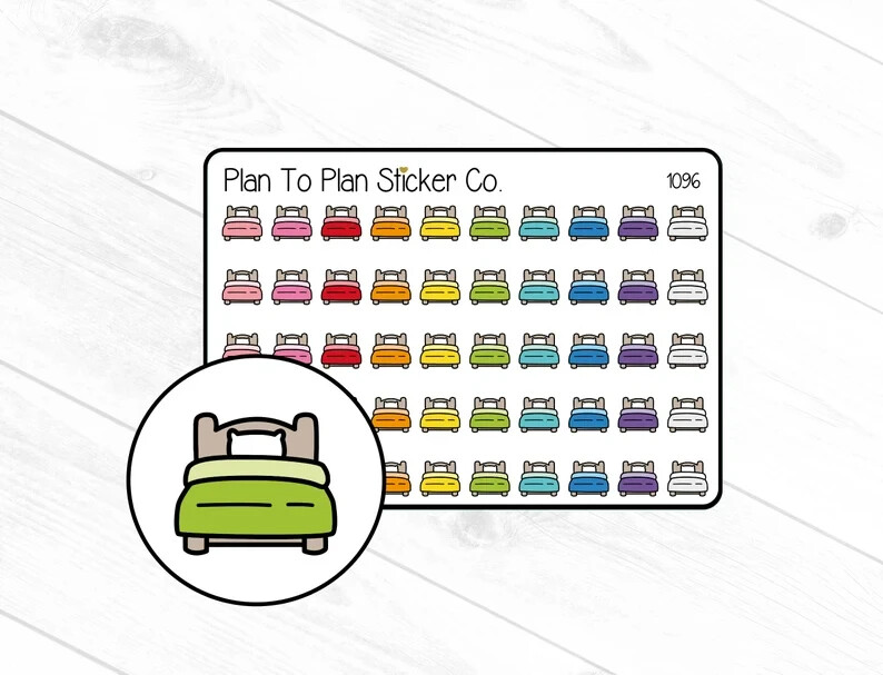 1096~~Beds Planner Stickers. | eBay