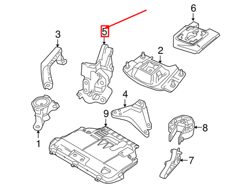 VOLVO C30 Engine Front Right Mount Bracket 8670393 NEW GENUINE | eBay
