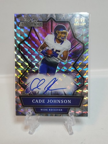 2021 Wild Card Alumination Cade Johnson Seahawks Holo-Lux Serial #'d 80 ...