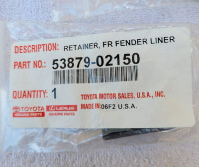 Genuine Toyota Retainer for Fender Liner 53879-02150 OEM | eBay