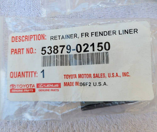 Genuine Toyota Retainer for Fender Liner 53879-02150 OEM | eBay