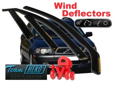 For VOLVO S40 03/1996 - 01/2003 4.doors Wind deflectors 4.pc set HEKO ...