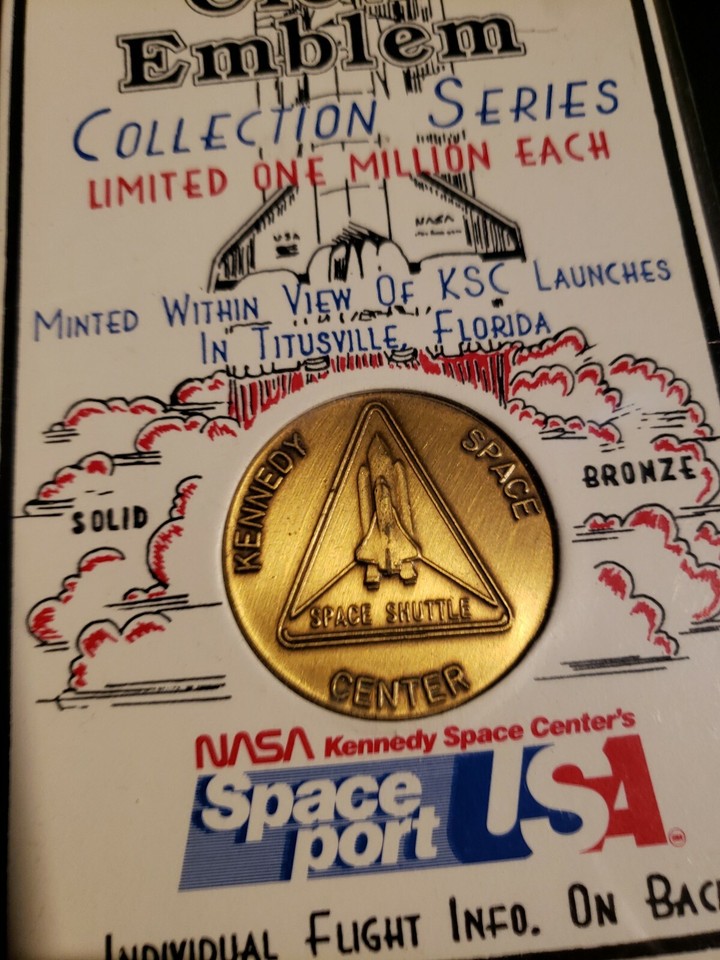Vintage Rare Shuttle Crew Emblem Collection KENNEDY SPACE CENTER | eBay