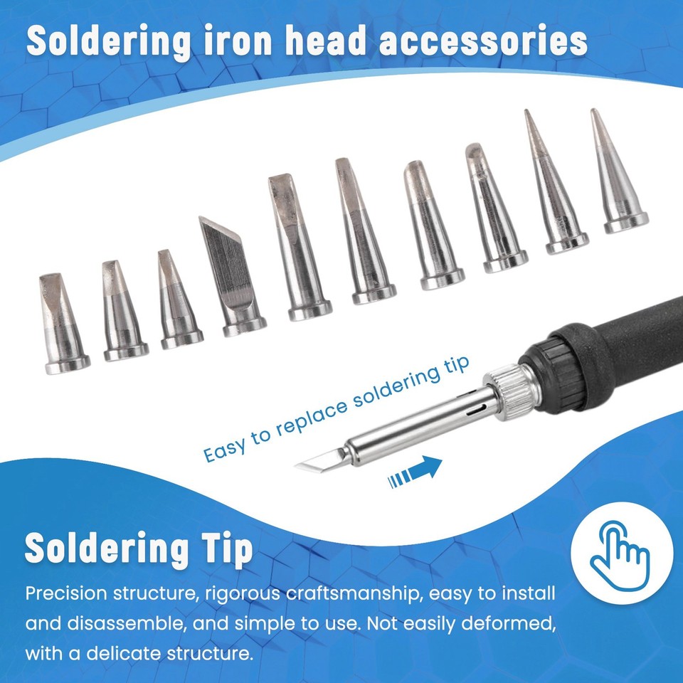 10Pcs Soldering Tip Set for WSD81 WD1000 WSP80 WP80 Soldering5469 ...