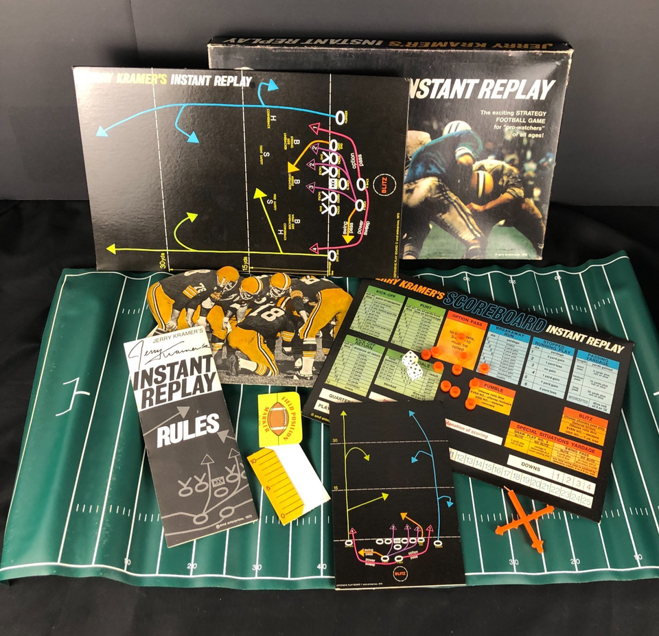 Vintage Jerry Kramer's Instant Replay Football Board Game | eBay