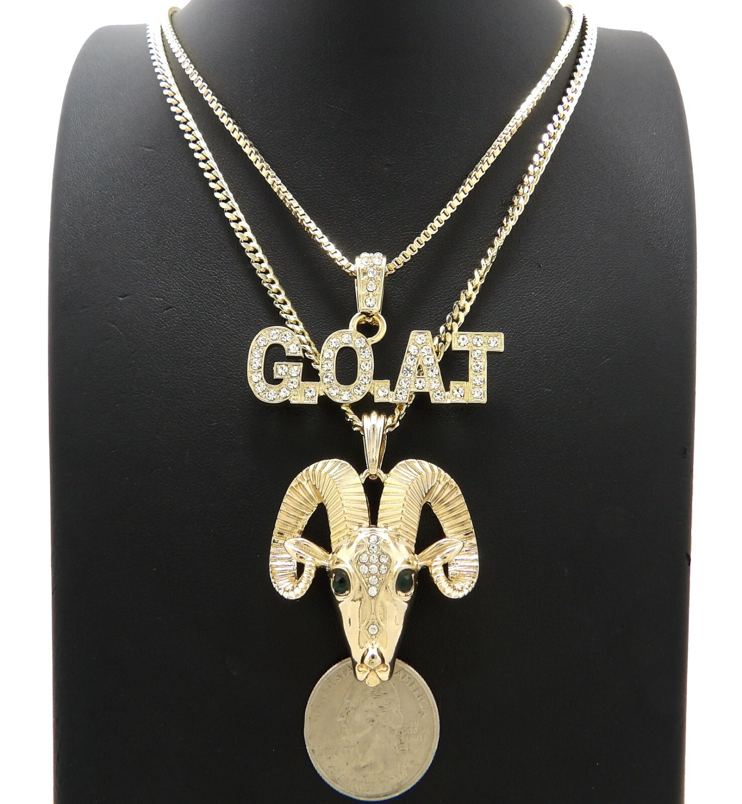 NEW ICE BLING POLO-G GOAT CHAIN SET | eBay