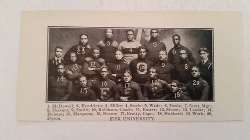 Fisk University Negro Leagues Colored College 1902 Football Team ...