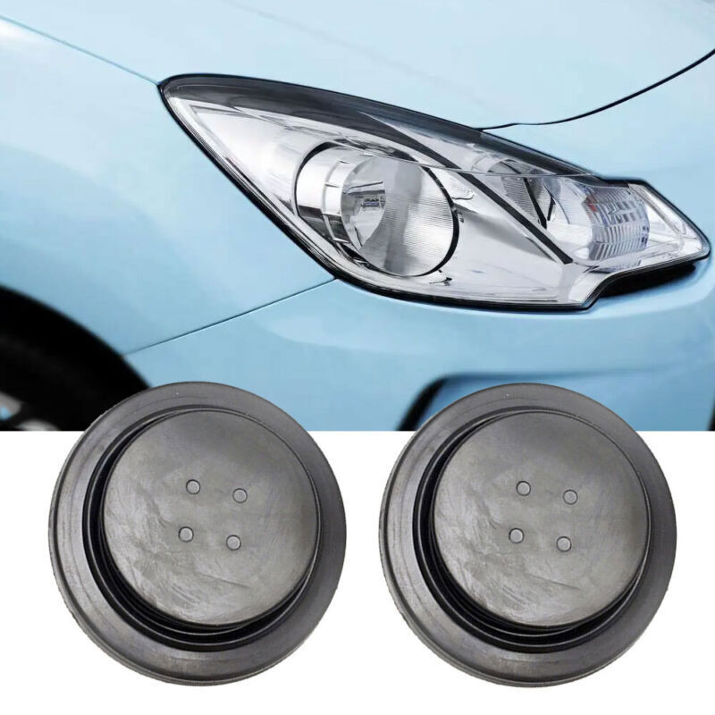 2x Car Headlight Bulb Dust Cover 80mm Rubber LED HID Housing Seal Cap ...