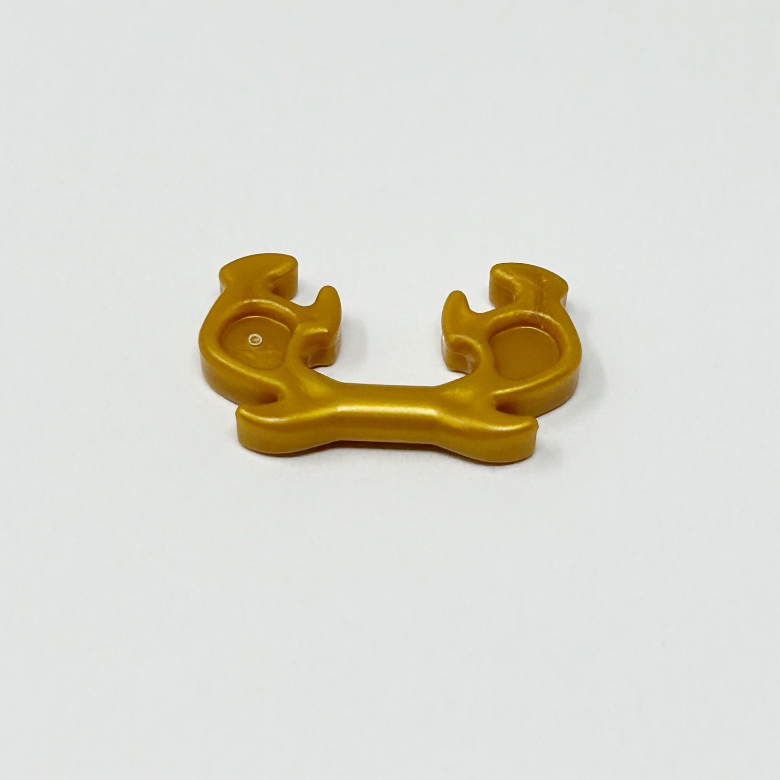 11437 LEGO Parts Minifigure Helmet Ninja Horn Elaborate PEARL GOLD (1 ...
