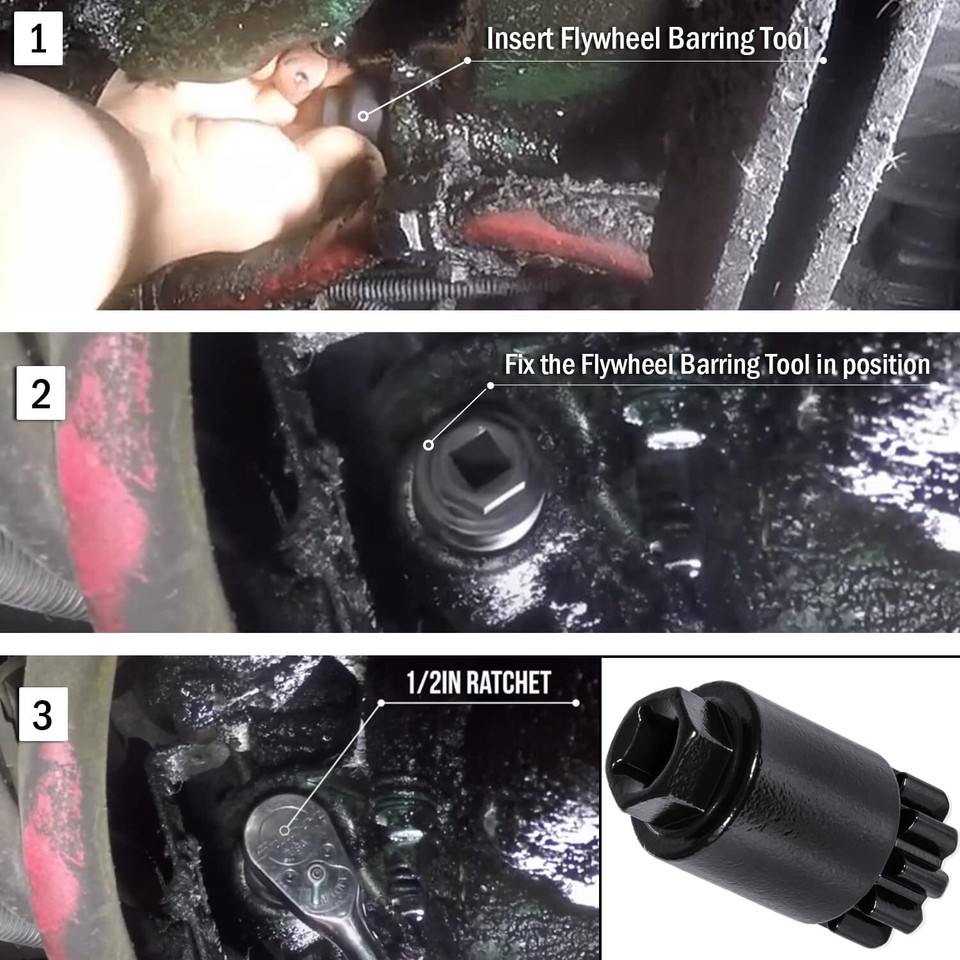 88800014 & 9996956 Engine Barring Flywheel Turning Tool Kit for Volvo ...