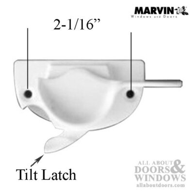Marvin Ultimate Double Hung Sash Lock With Tilt Feature White Sash Lock ...