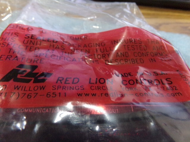 Red Lion Model: PAXI0010. 1/8 DIN Digital Panel Meter. Unused Old Stock ...