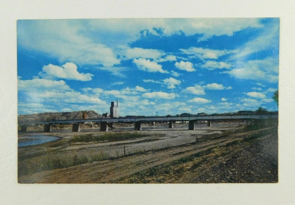 Vintage Glendive Bridge Over Yellowstone River HWY 10 Montana Postcard ...