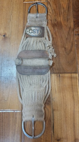 CST String Rope Cinch 26" Western Horse Tan Natural Central Saddle ...